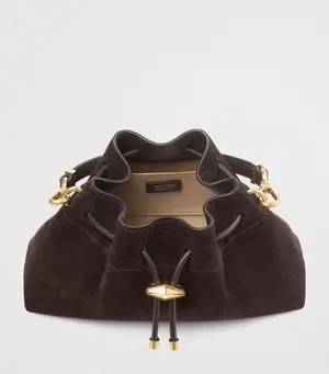JIMMY CHOO Small Cinch Shoulder Bag - Brown