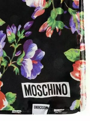 Moschino Floral-print Silk Scarf