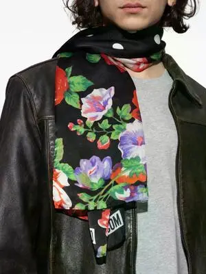 Moschino Floral-print Silk Scarf