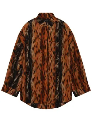 Balenciaga Silk Shirt - Brown