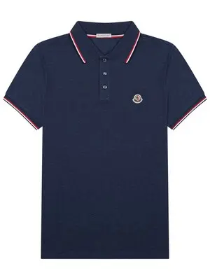 Moncler Polo With Logo Patch