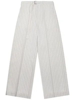 Sacai Pinstripe Wide-leg Trousers