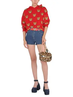 Moschino Embroidered Bermuda Shorts - Denim