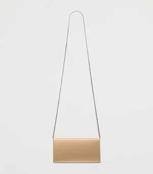 JIMMY CHOO Patent Leather Emmie Clutch - Brown