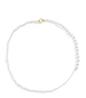 Sophie Bille Brahe Petite Peggy Pearl Necklace - Gold