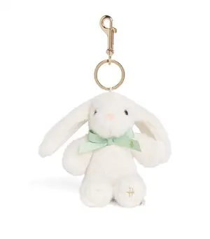 Harrods Plush Bunny Keyring - White