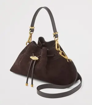 JIMMY CHOO Small Cinch Shoulder Bag - Brown