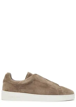 JUDE LLOW Luca Suede Sneakers - Brown