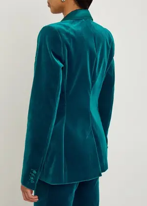 Rabanne Waist Coat-effect Velvet Blazer