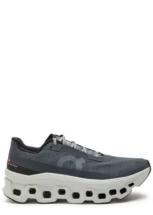 On Panelled Mesh-knit Sneakers - Grey