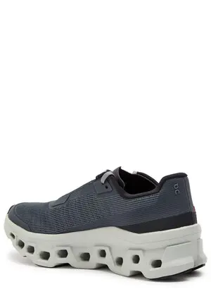 On Panelled Mesh-knit Sneakers - Grey
