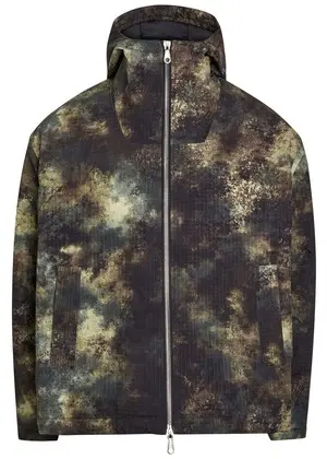 COLE BUXTON Padded Printed Shell Jacket