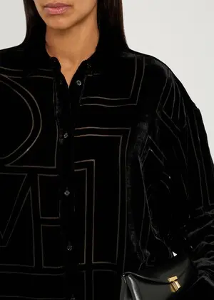 TOTEME Monogram Devore Shirt