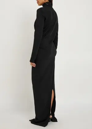 TOTEME High-neck Stretch-crepe Maxi Dress