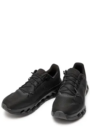 On Cloudtilt Jacquard Mesh-knit Sneakers - Black