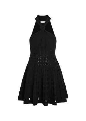 Simkhai Jenna Textured Knit Mini Dress - Black