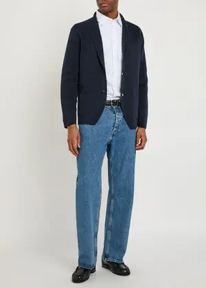 LARDINI Cotton Cardigan - Navy