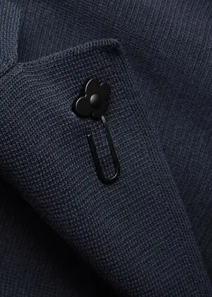 LARDINI Cotton Cardigan - Navy