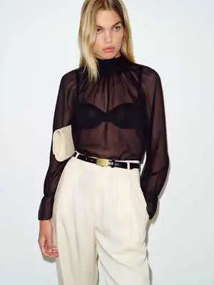 REFORMATION Izabel Top - Black