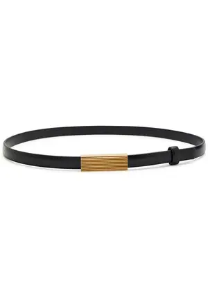 Khaite Empire Leather Belt - Black