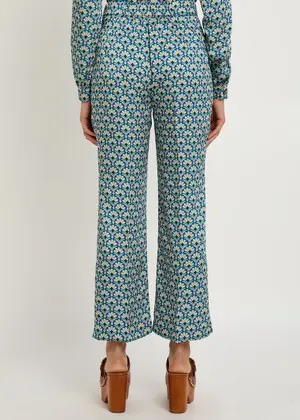 Etro Patterned Satin Trousers