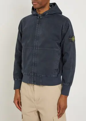 Stone Island Hooded Canvas Jacket