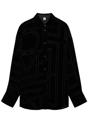 TOTEME Monogram Devore Shirt