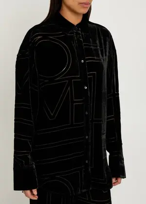 TOTEME Monogram Devore Shirt