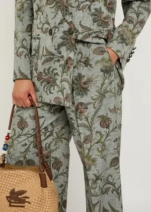 Etro Patterned Wide-leg Trousers - Multicoloured 1