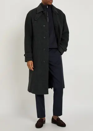 Nn07 Gibson Wool-blend Coat - Charcoal