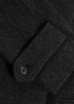 Nn07 Gibson Wool-blend Coat - Charcoal