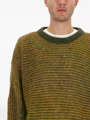 You Must Create Striped Crew Neck Sweater