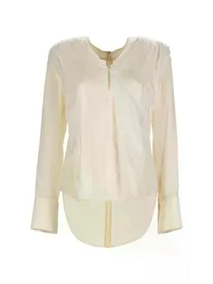 Victoria Beckham Silk Long-sleeve Top