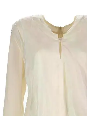 Victoria Beckham Silk Long-sleeve Top