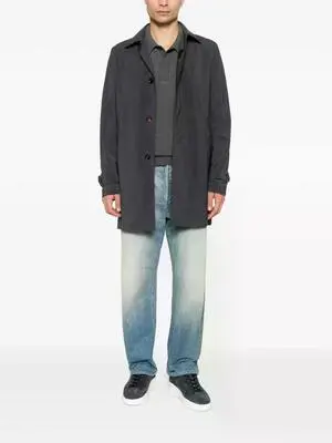 MOORER Vittor-ac Button-up Coat - Grey