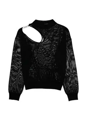 CIRCUS HOTEL Cut-out Chain Detail Top