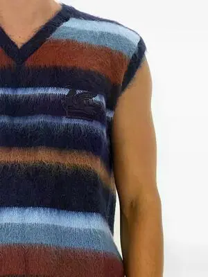 Etro Striped V-neck Vest