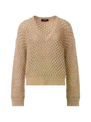 Fabiana Filippi V-neck Long Sleeve Sweater