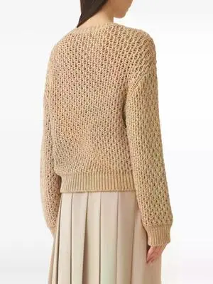 Fabiana Filippi V-neck Long Sleeve Sweater