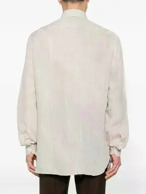 Isaia Buttoned Long-sleeve Shirt