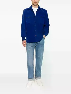 Isaia Chest-pocket Shirt - Blue