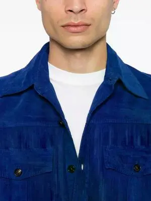 Isaia Chest-pocket Shirt - Blue