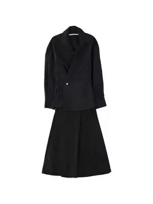 Alexander Wang Collared Organic Cotton Midi Dress