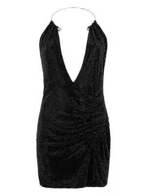 Philipp Plein Bare-back Mini Dress - Black