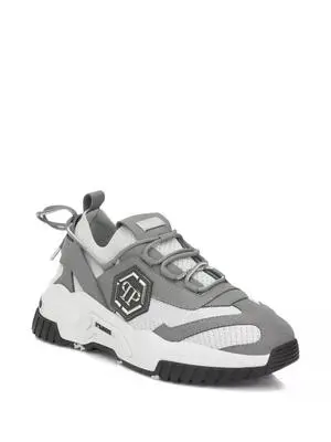 Philipp Plein Predator Logo-plaque Trainers - Grey