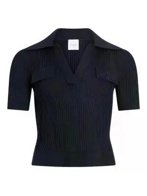 PATOU Logo-embroidered Top - Blue