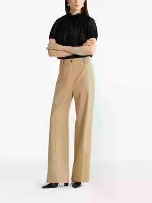 PATOU Lace-detail Blouse - Black