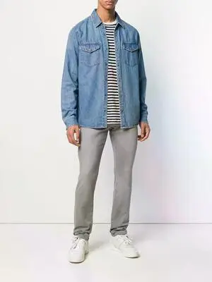 FRAME Slim Fit Long Jeans - Grey
