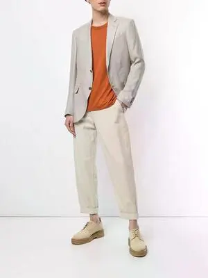 Zegna Single Breasted Blazer - Neutrals