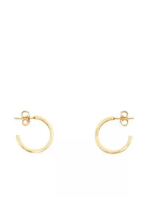 MAISON MARGIELA Logo Hoop Earrings